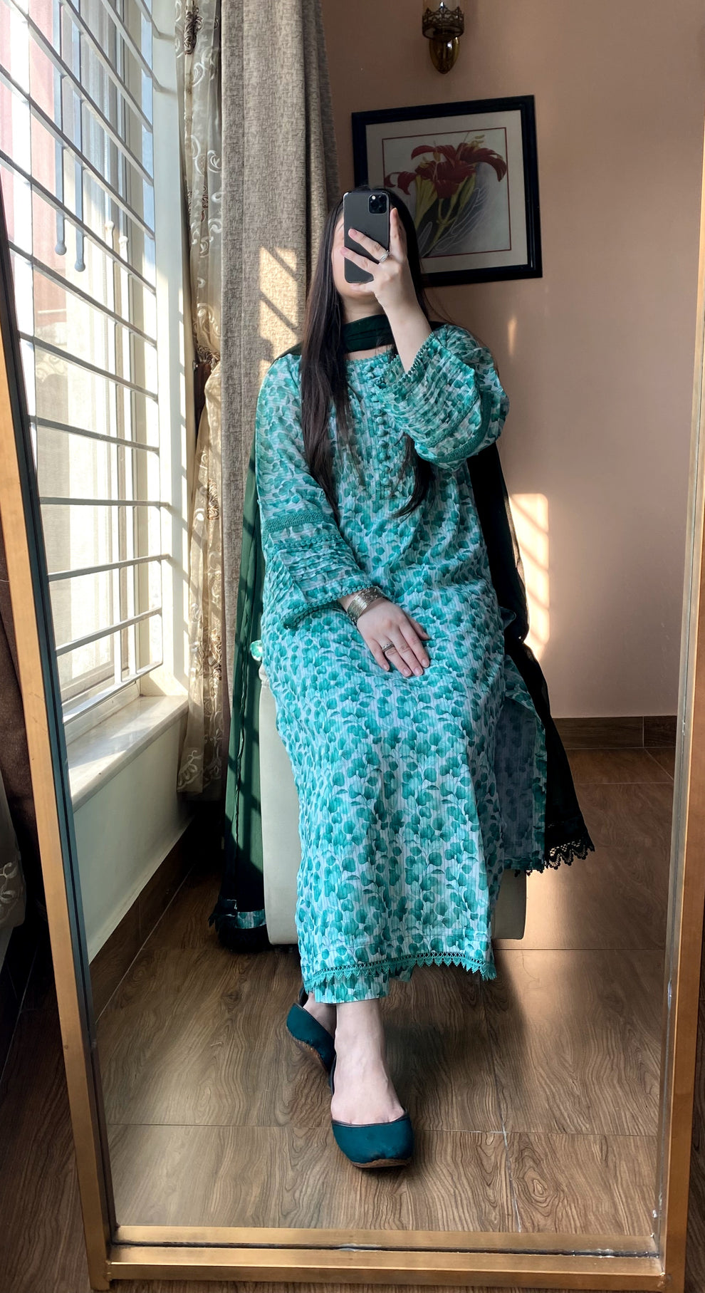 3 Piece -Bana Dora Lawn Stitched Dress - 083 – Noor-e-Libaas